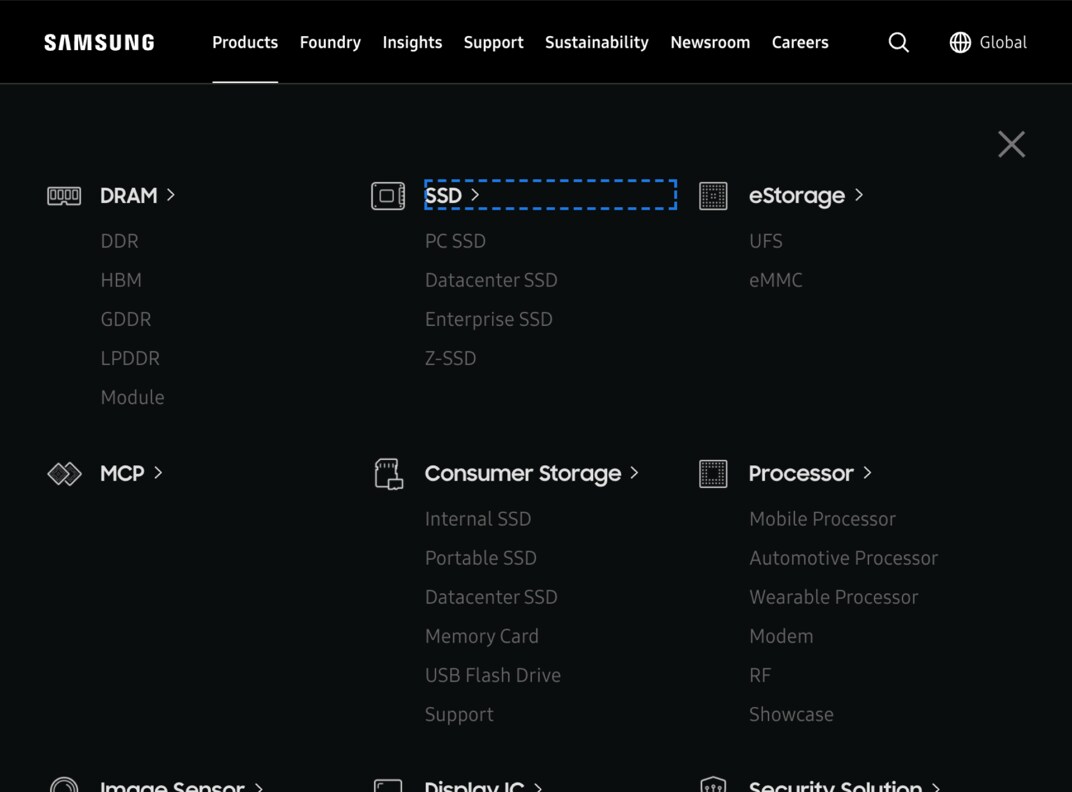 Global Navigation Guide - How to user our GNB | Samsung Semiconductor ...