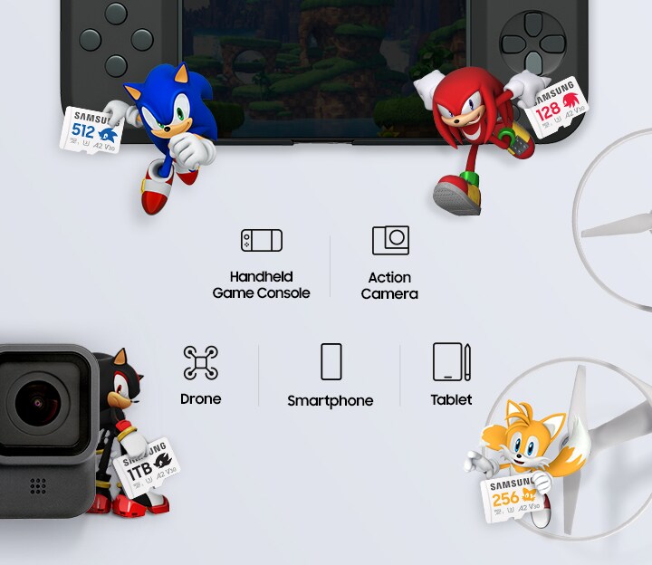 MicroSD Card Sonic the Hedgehog™ PRO Plus | Samsung Semiconductor Global