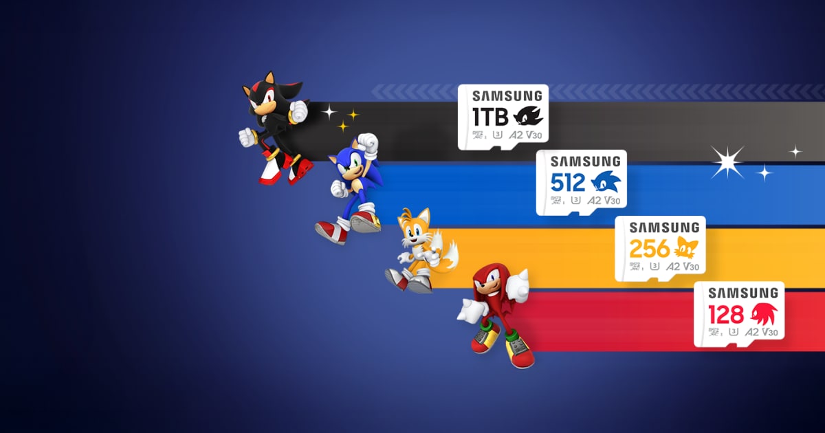 MicroSD Card Sonic the Hedgehog™ PRO Plus | Samsung Semiconductor Global